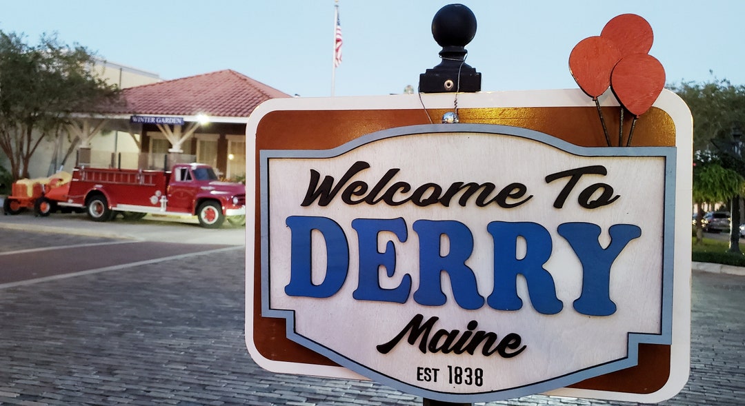 Welcome to Derry - IT - Wooden 3D Sign - Etsy