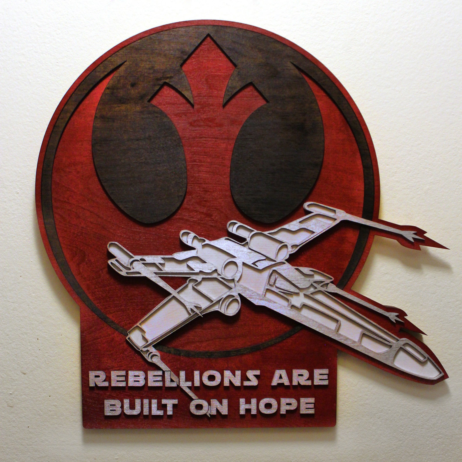 Star Wars Rebellions Are Built on Hope Wood Carved Sign - Etsy