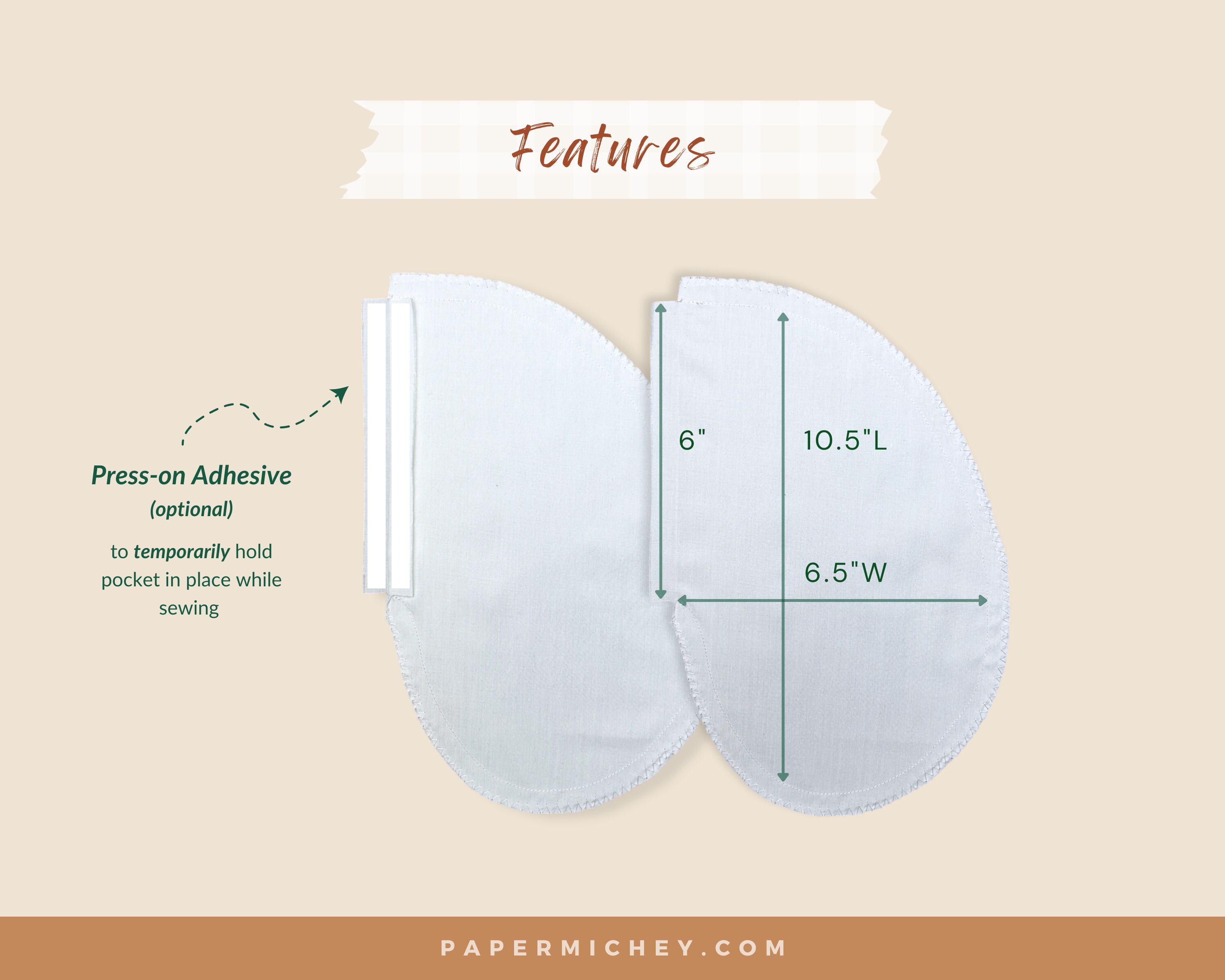 Custom Sew in Side Pocket Inserts, Add on Cell Phone Pocket, Readymade ...