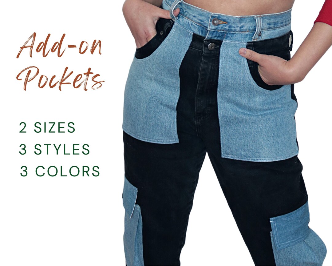 Sew on Denim Cargo Pocket Premade Flap Patch Pocket for Adult - Etsy