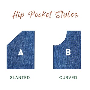 Sew on Denim Cargo Pocket, Premade Flap Patch Pocket for Adult Pants ...
