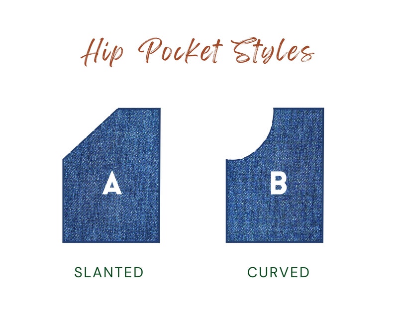 Sew on Denim Cargo Pocket, Premade Flap Patch Pocket for Adult Pants ...