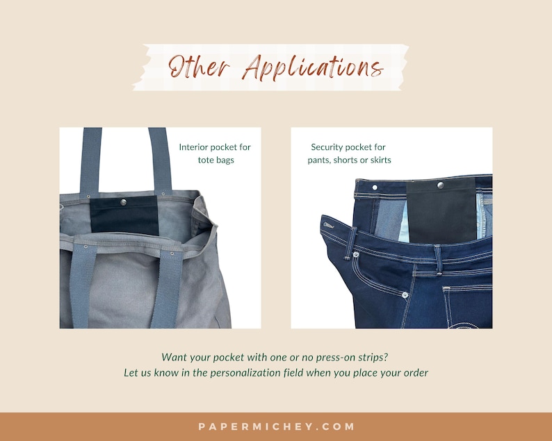 Custom Add on Inside Jacket Pocket, Inner Pocket for Coats & Blazers ...