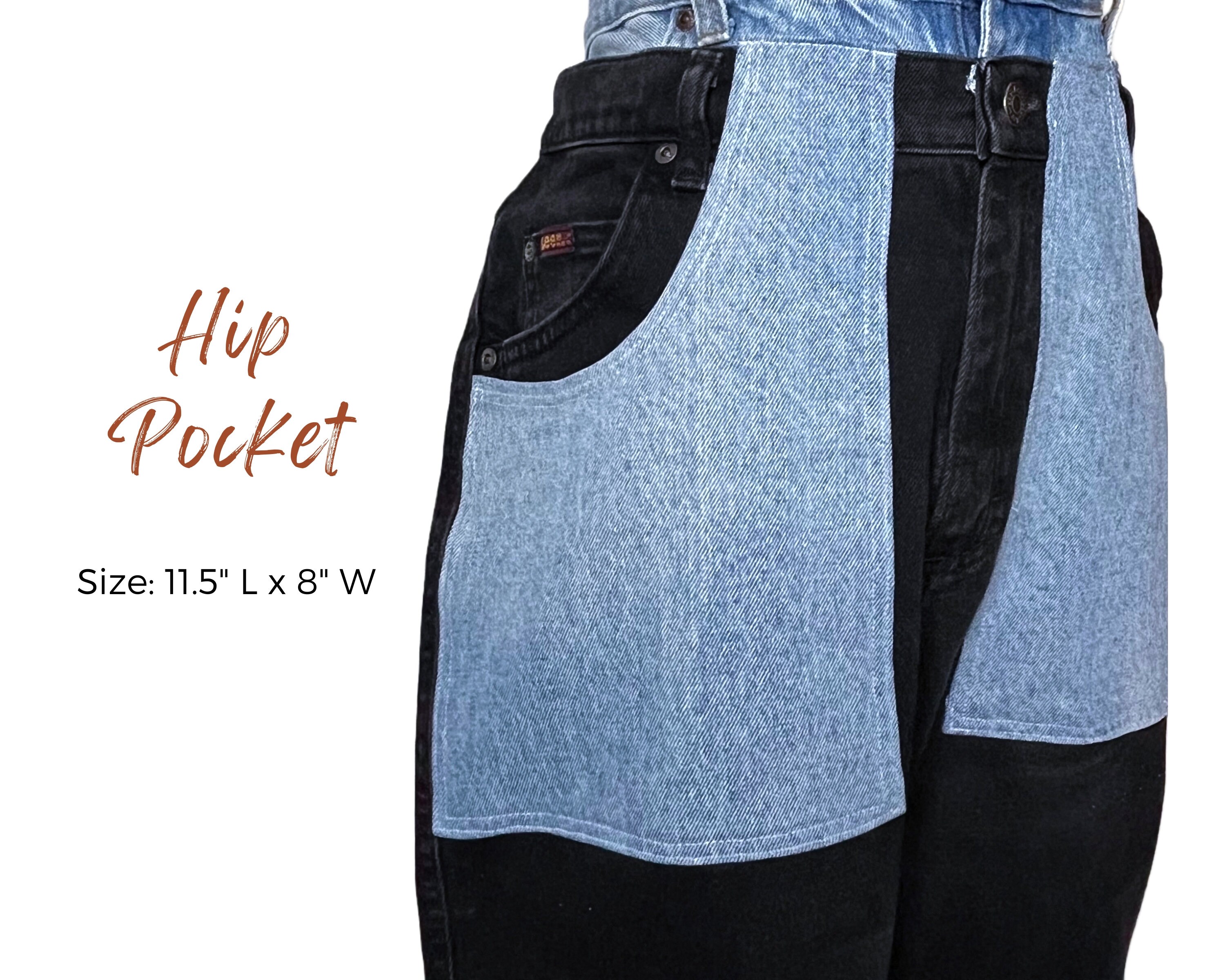 Sew on Denim Cargo Pocket Premade Flap Patch Pocket for Adult - Etsy