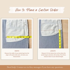 Sew on Pocket Extensions, Lengthen Pockets for Adult Jeans, Pants ...