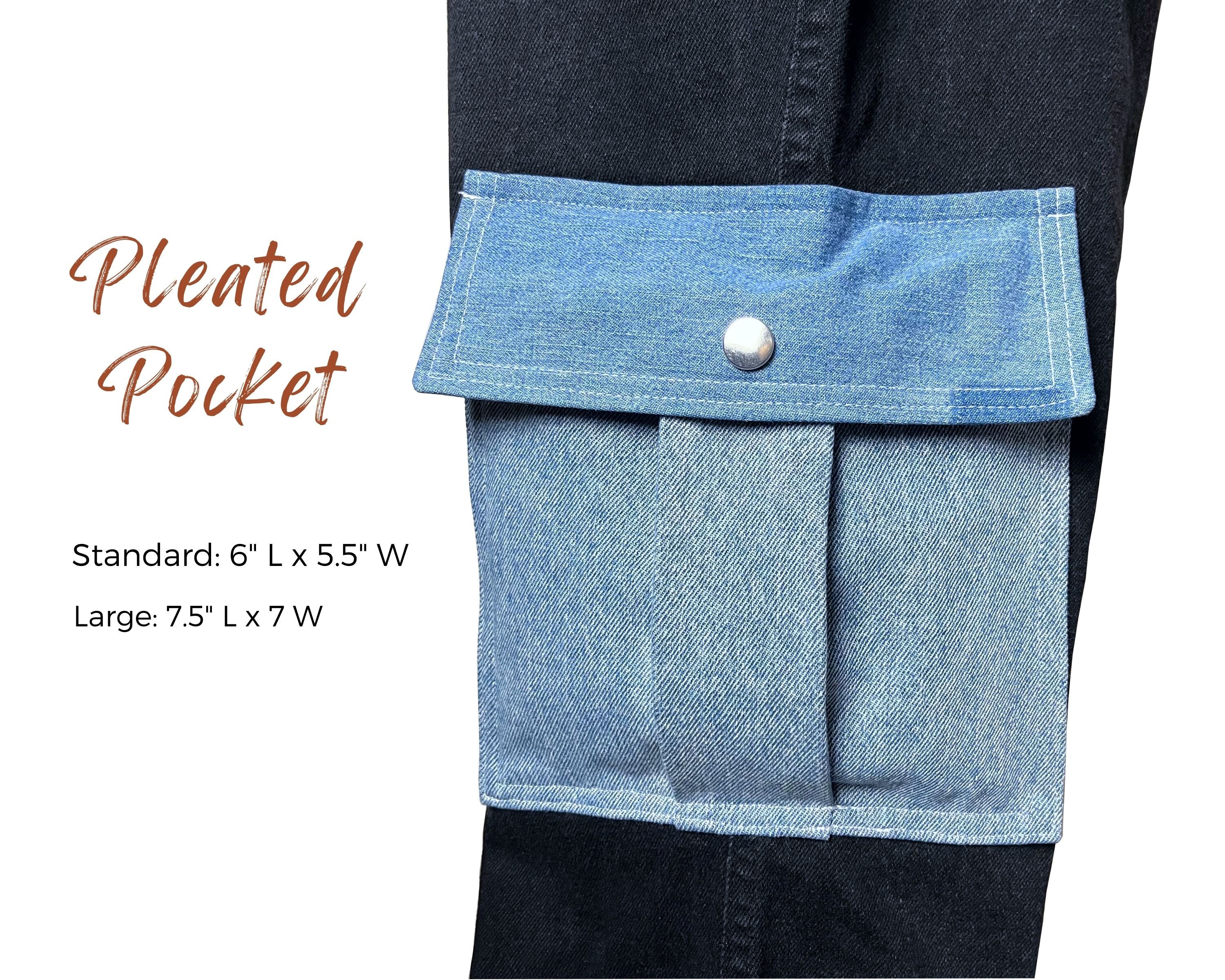 Sew on Denim Cargo Pocket Premade Flap Patch Pocket for Adult - Etsy