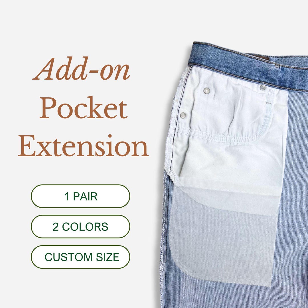 Sew on Pocket Extensions, Lengthen Pockets for Adult Jeans, Pants ...