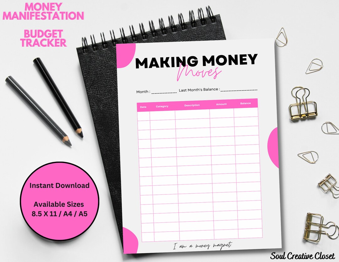 Money Spending Tracker Bundle, Budget Planner, Personal Finance Tracker ...