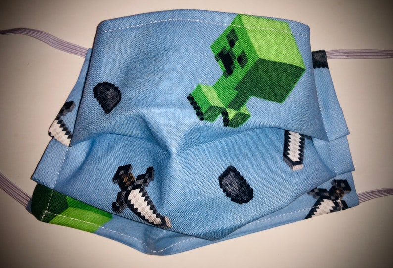 Minecraft Face Mask 1 | Etsy