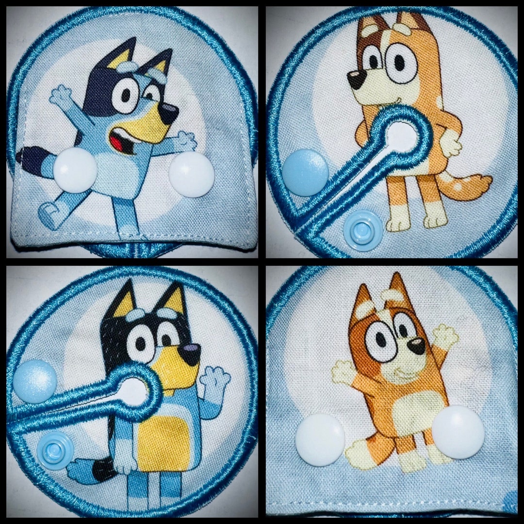 Bluey (the Family) ~ G-tube Pads With Cover Option - Etsy
