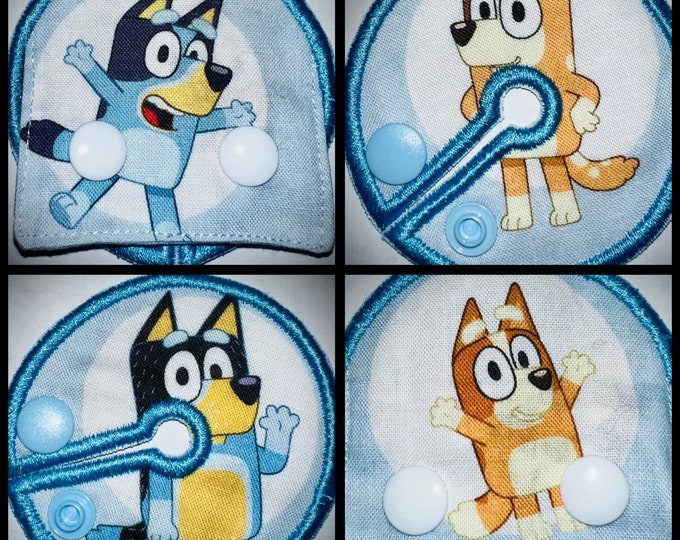 Bluey (the Family) ~ G-tube Pads With Cover Option - Etsy