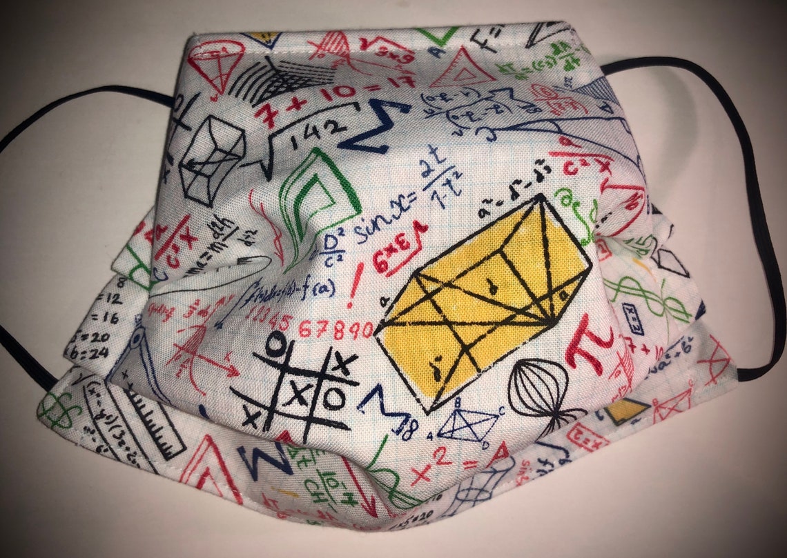 Math Teacher Face Mask | Etsy