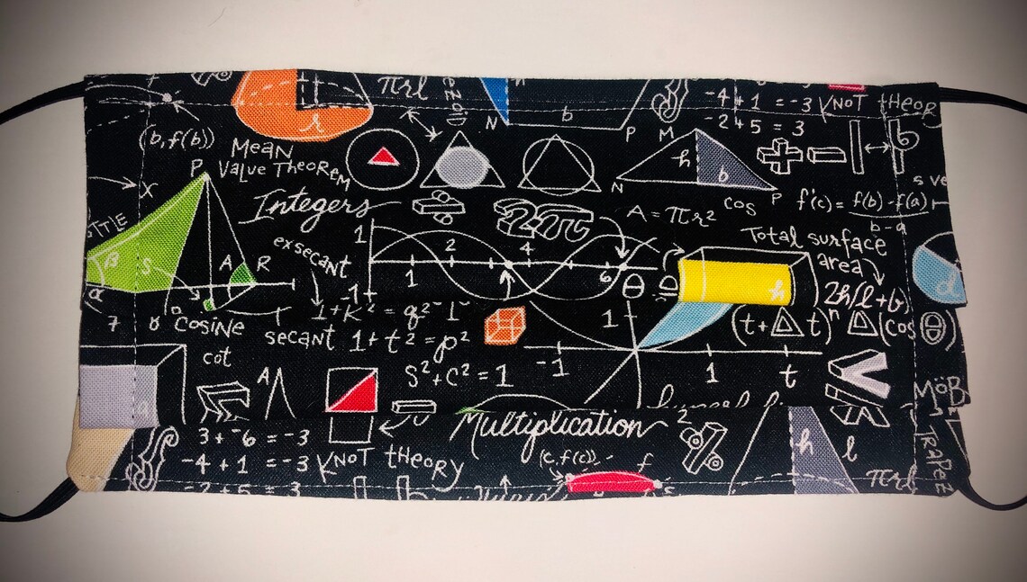 Math Teacher Face Mask | Etsy