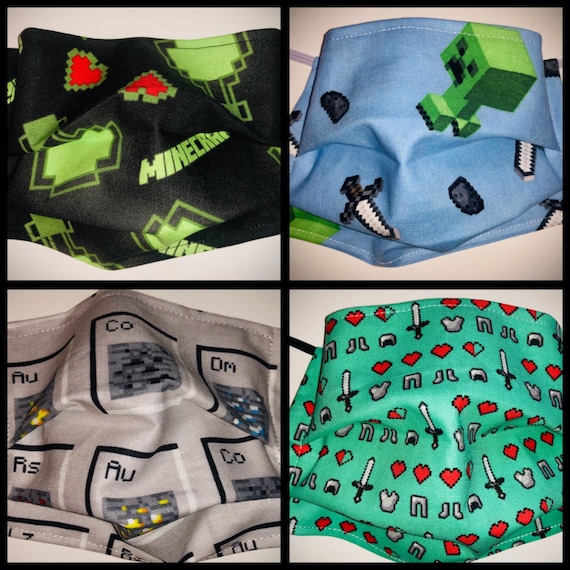 Minecraft Face Mask 1 | Etsy