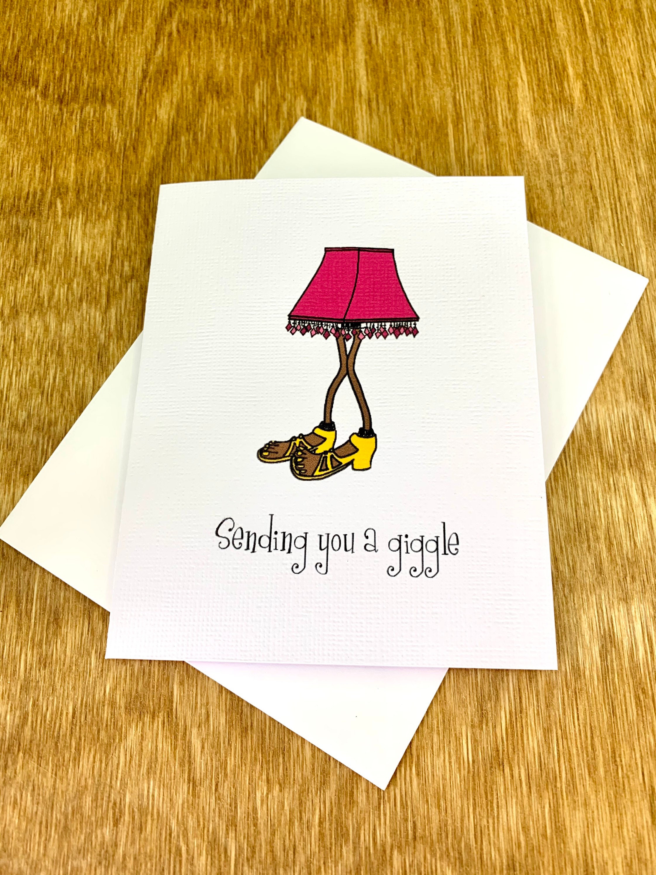 Silly Lamp Shade Card - Etsy