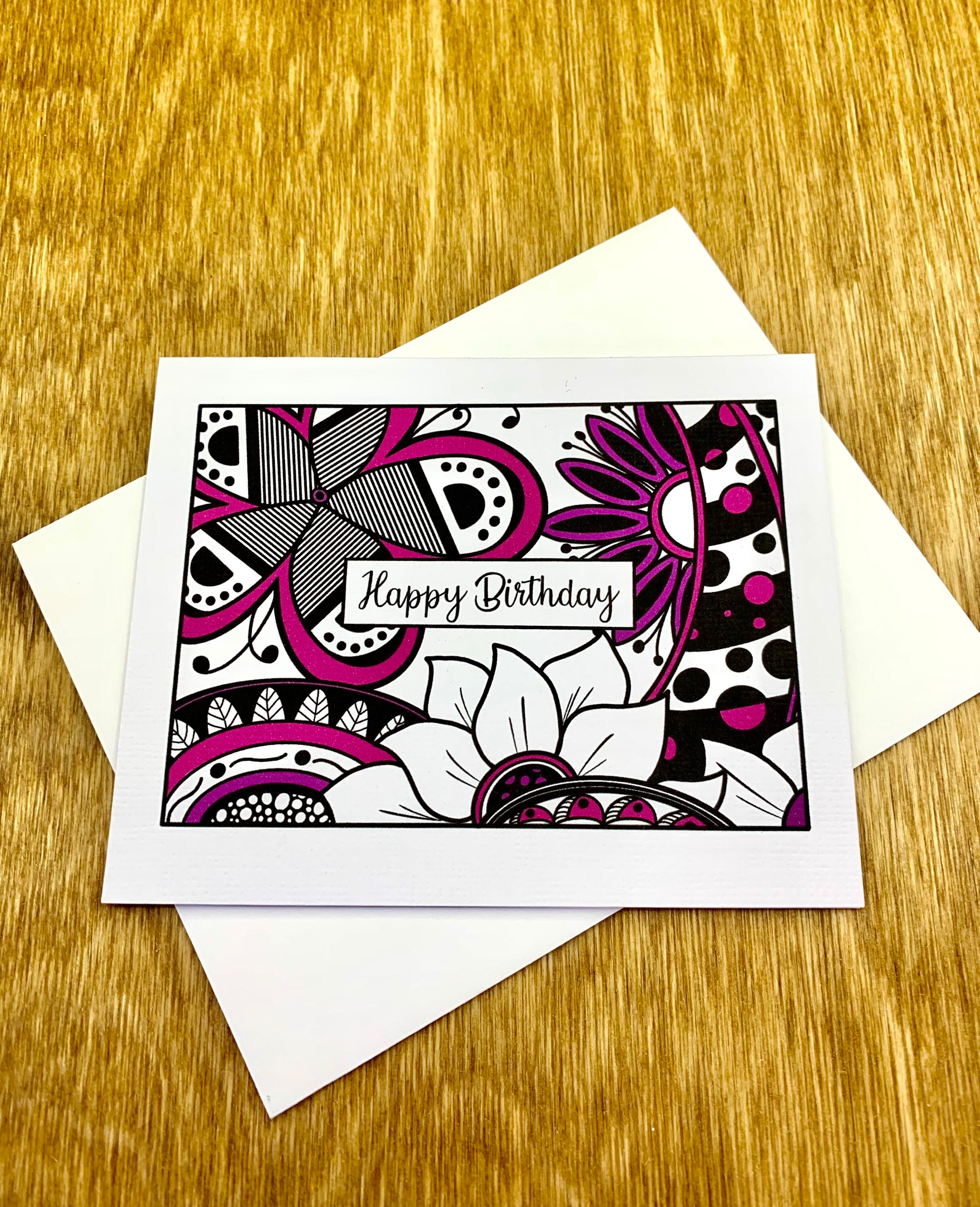 Zentangle Cards - Etsy