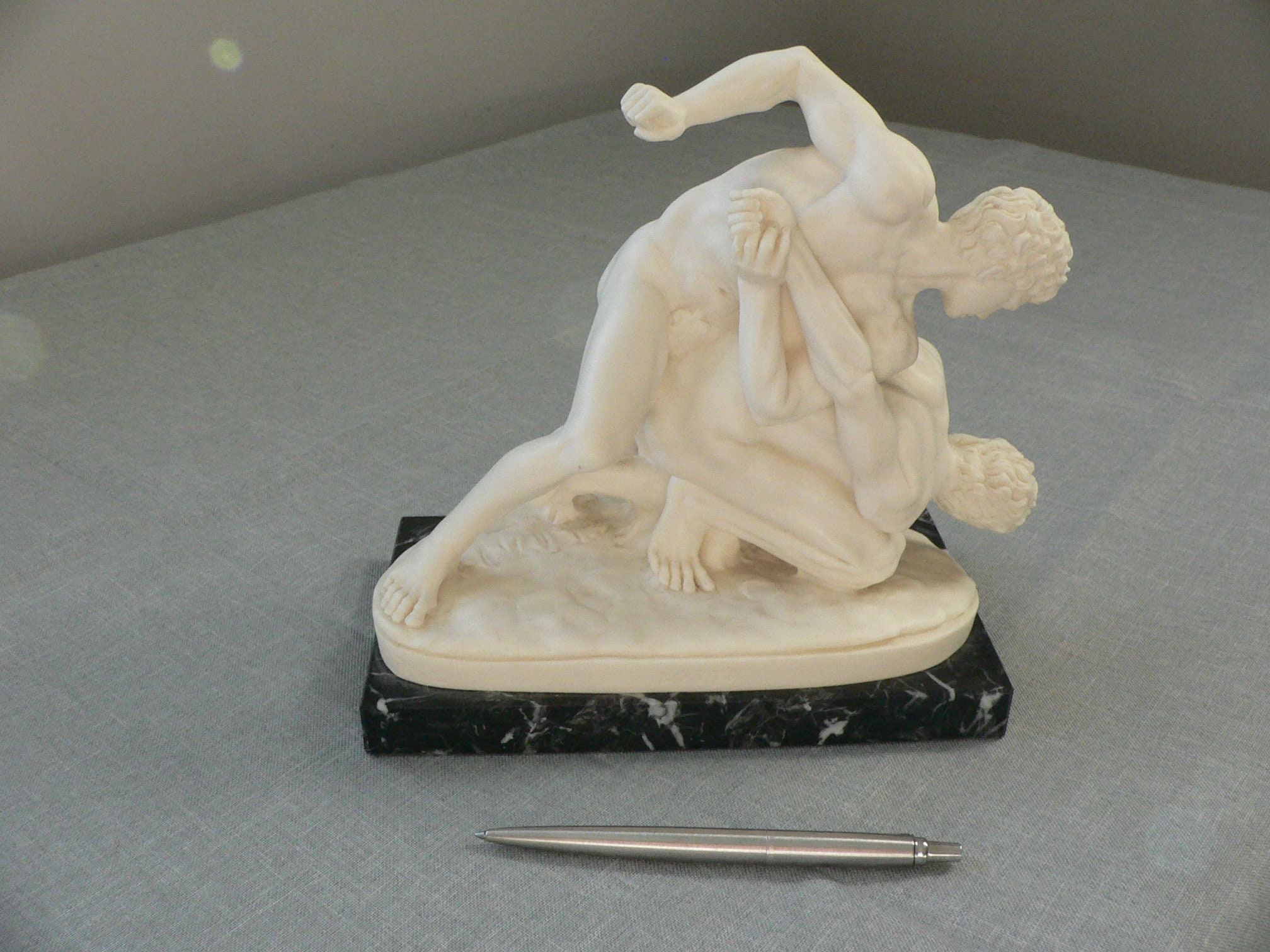Signed A Santini Lotta Nude Greek Wrestlers Composite Etsy