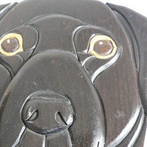 Vintage Black Labrador Retriever Intarsia Done to Original Pattern by ...