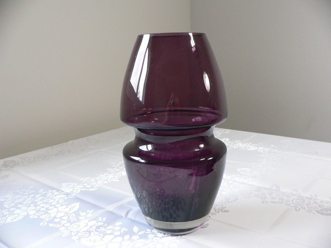 Vintage Marc Aurel German Crystal Vase for Nachtman. Modern Art Glass ...