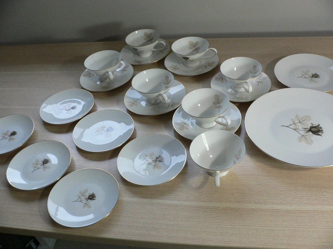 Vintage Rosenthal Germany Shadow Rose Pattern Tableware Set of 22 Pcs ...