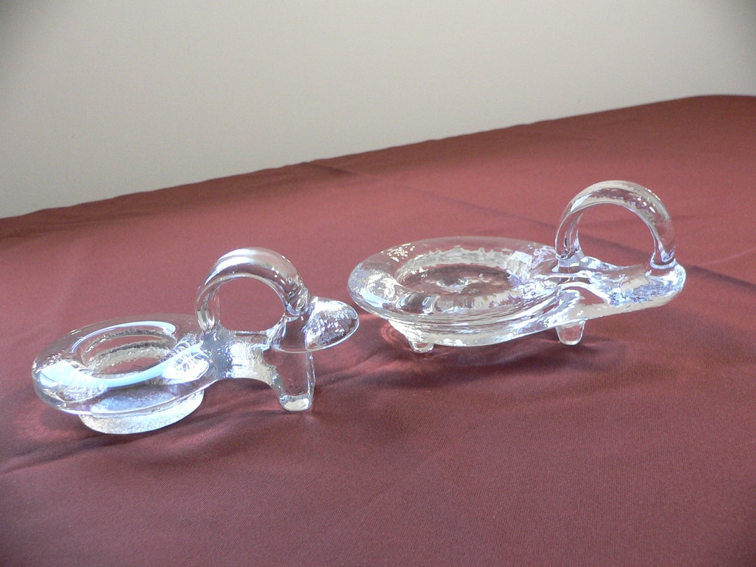 Vintage Kosta Boda Art Glass Ram Candle Holders Set of 2.distinctive ...