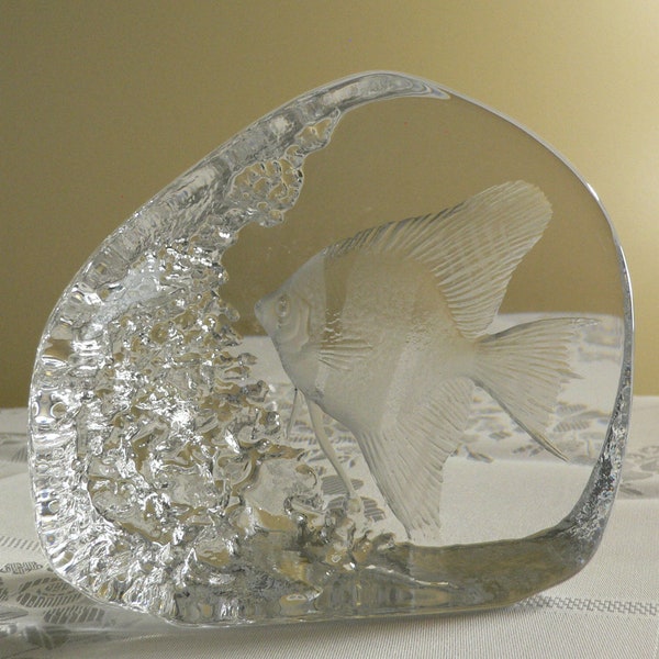 Mats Jonasson Glass Fish Paperweights - Etsy