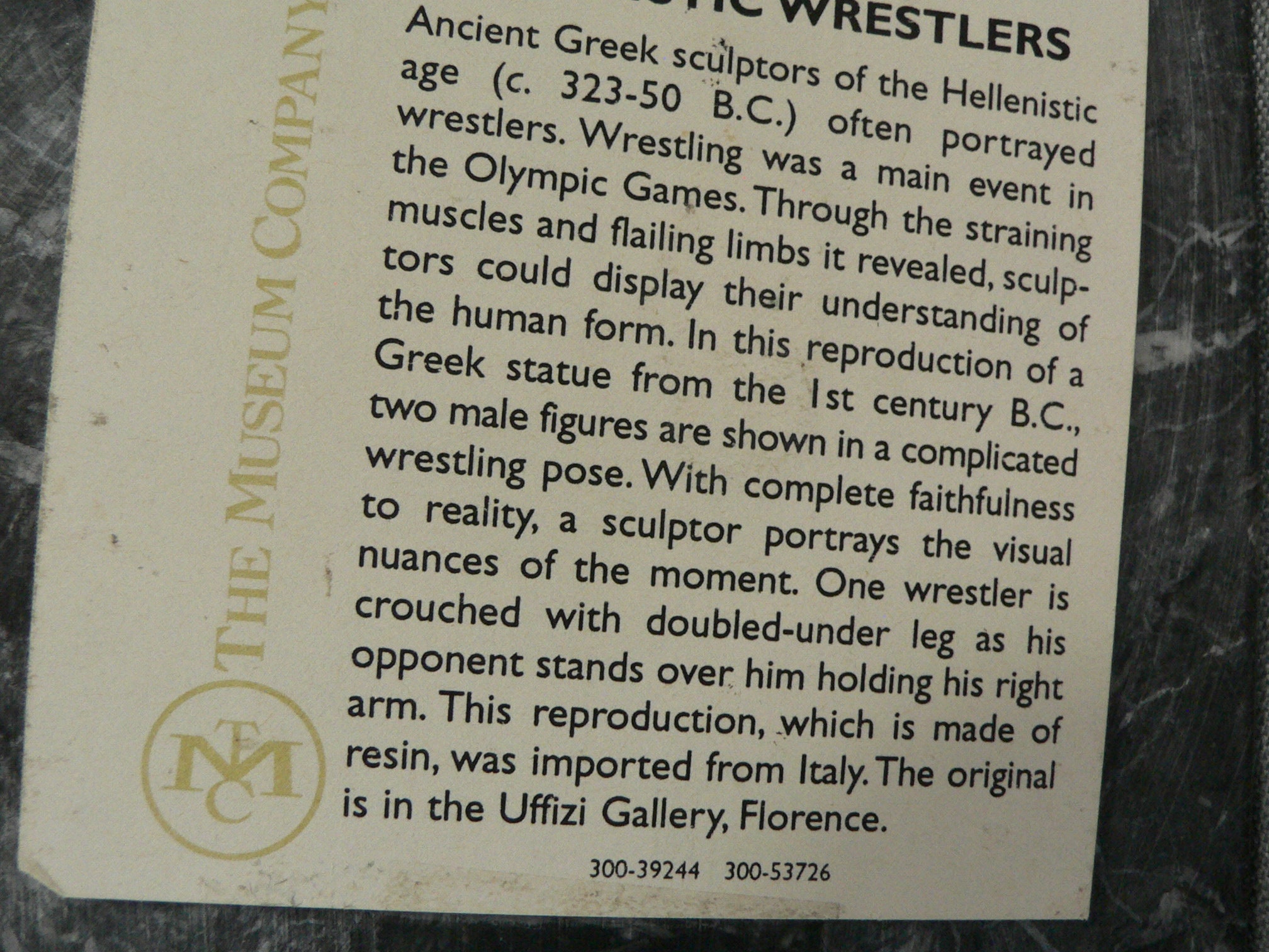 Signed A Santini Lotta Nude Greek Wrestlers Composite Etsy