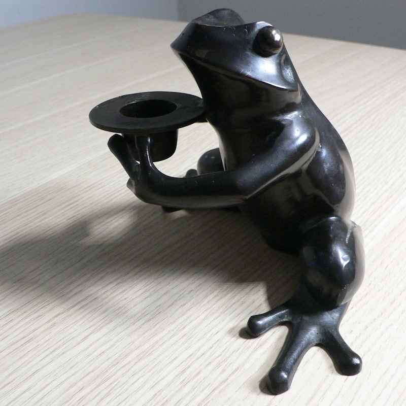 Frog Candlestick - Etsy