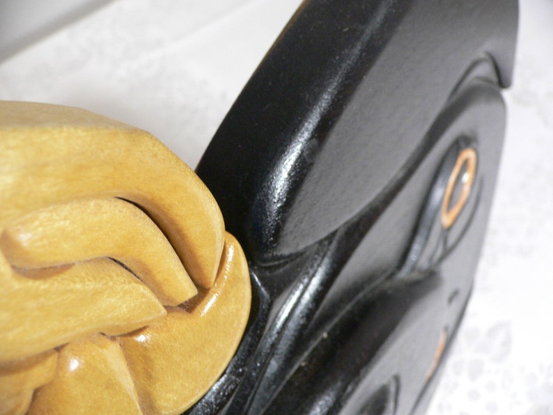 Vintage Black Labrador Retriever Intarsia Done to Original - Etsy