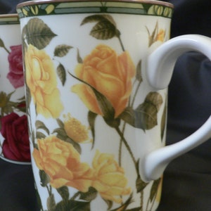 Vintage Royal Bone China Collector Series of Four Designs Roses Set of ...