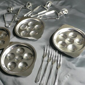 Vintage Stainless Steel Escargot and Seafood Appetizer Cocktail ...