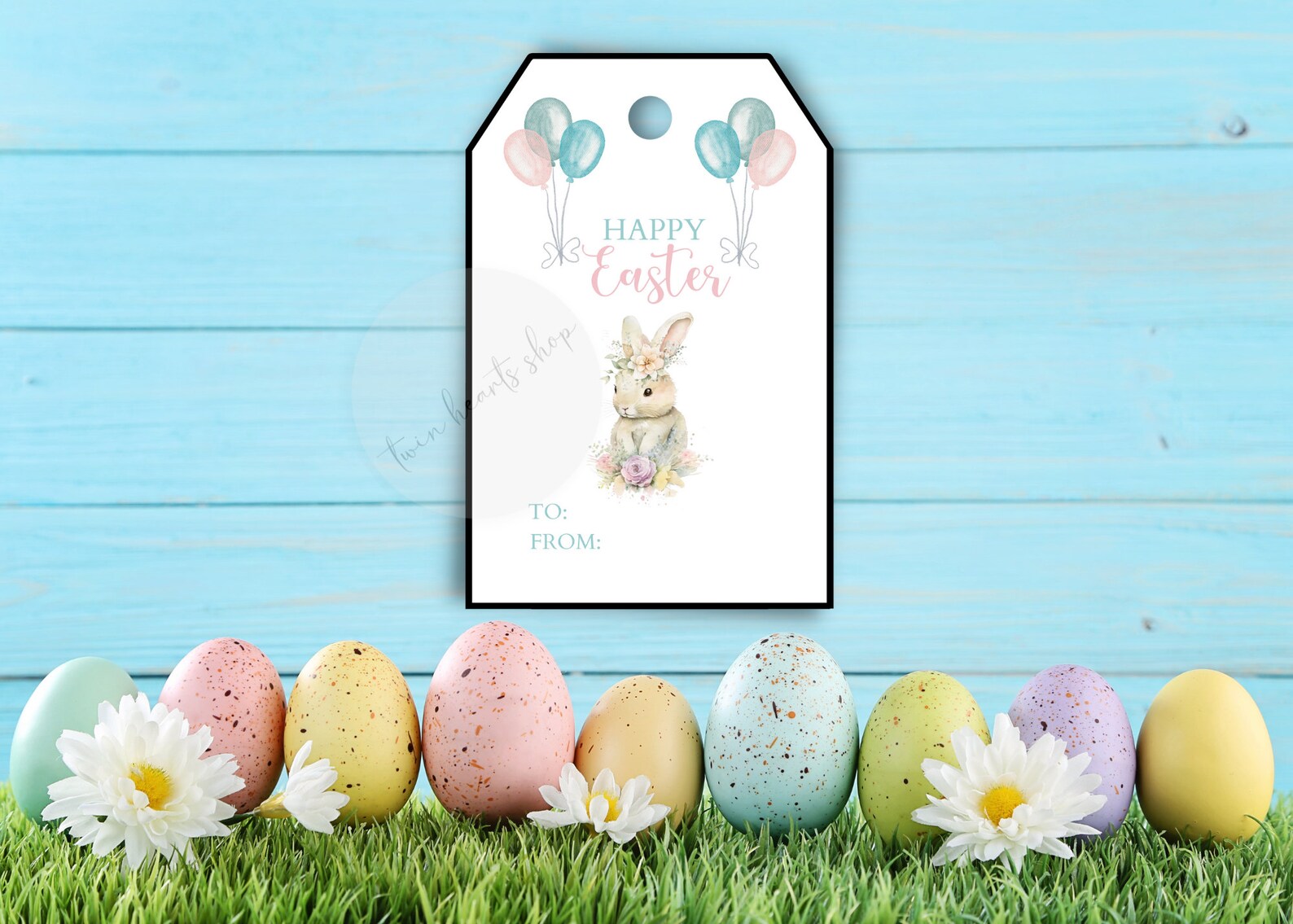 Printable Easter Tags, Kids Easter Basket, Printable Easter Basket Tags ...