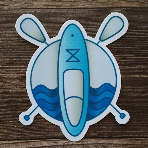 SUP Waterproof Sticker Stand up Paddle Vinyl Sticker - Etsy