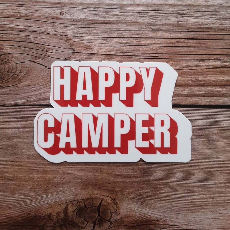 Happy Camper Decal - Etsy