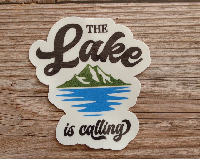 The Lake is Calling Vinyl Sticker - Etsy