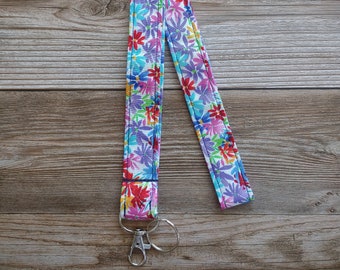 Spring Fabric Lanyards Spring Lanyards Floral Pastel Lanyard Spring ...