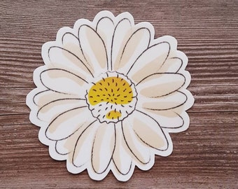 4 X 10cm Daisies Vinyl Stickers Daisy Floral Flowers Décor Home Design ...