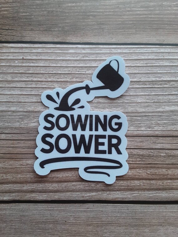 Sowing Sower Laminated Vinyl Sticker - Etsy