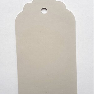 50 Heavy Weight Cardstock Tags, 3 in by 1 3/4 Cardstock Tags, off White ...