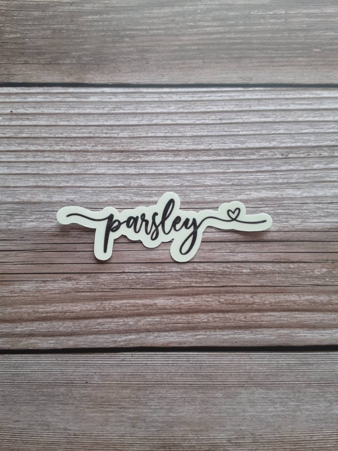 Parsley Laminated Vinyl Sticker - Etsy