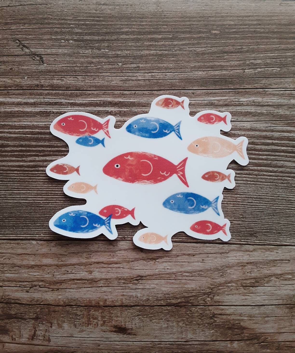 School of Fish Vinyl Stickers - Etsy