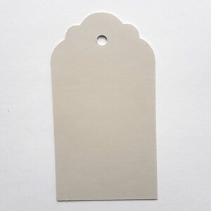 50 Heavy Weight Cardstock Tags, 3 in by 1 3/4 Cardstock Tags, off White ...