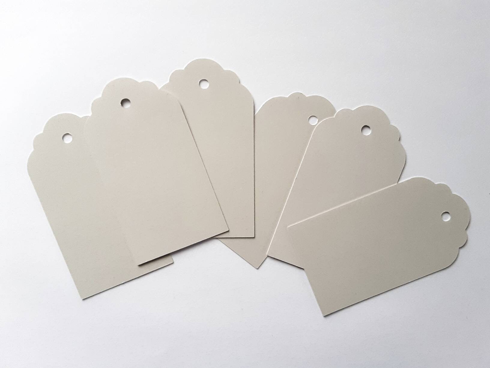 50 heavy weight cardstock tags 3 in by 1 3/4 cardstock tags | Etsy