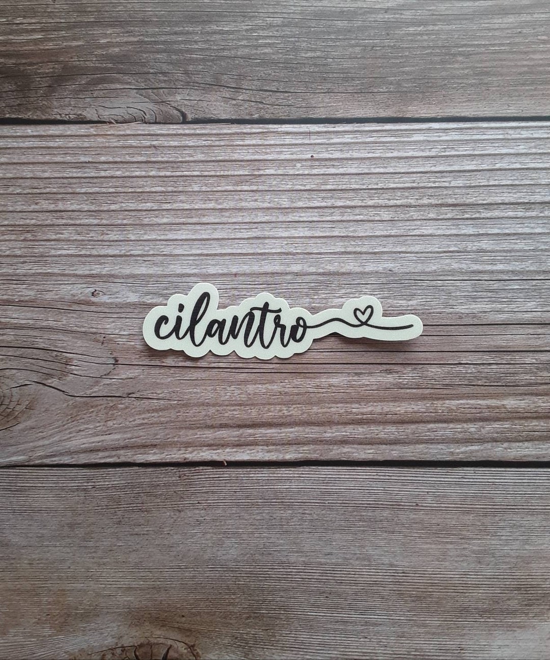 Cilantro Laminated Vinyl Sticker - Etsy
