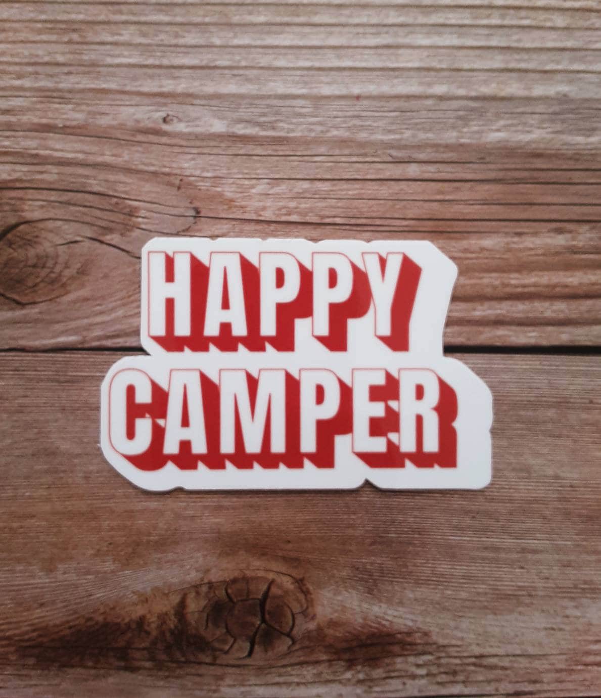 Stickers, Labels & Tags & Happy Camper Be Kind Painted Flower Bouquet ...