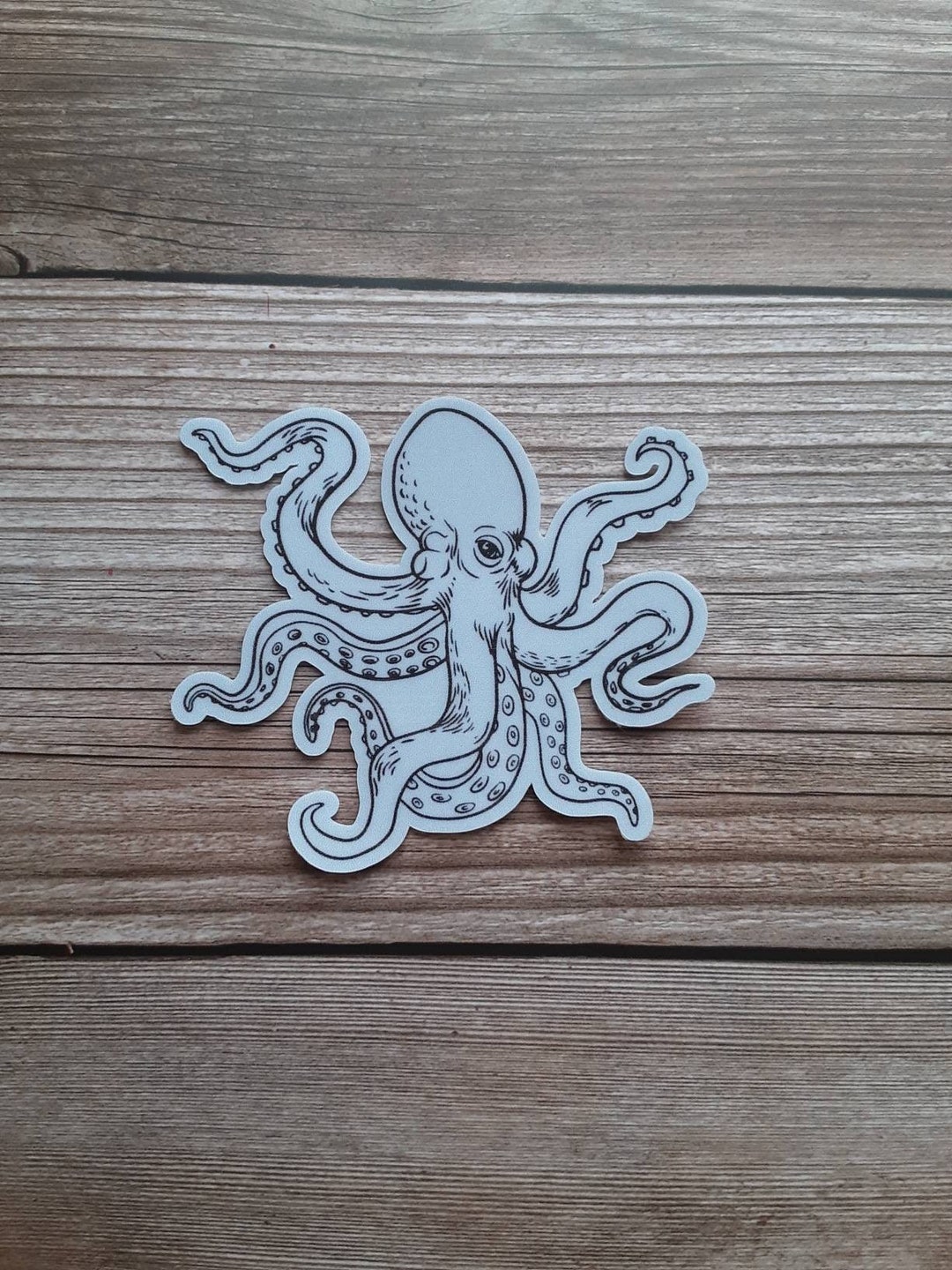 Octopus Laminated Vinyl Sticker - Etsy