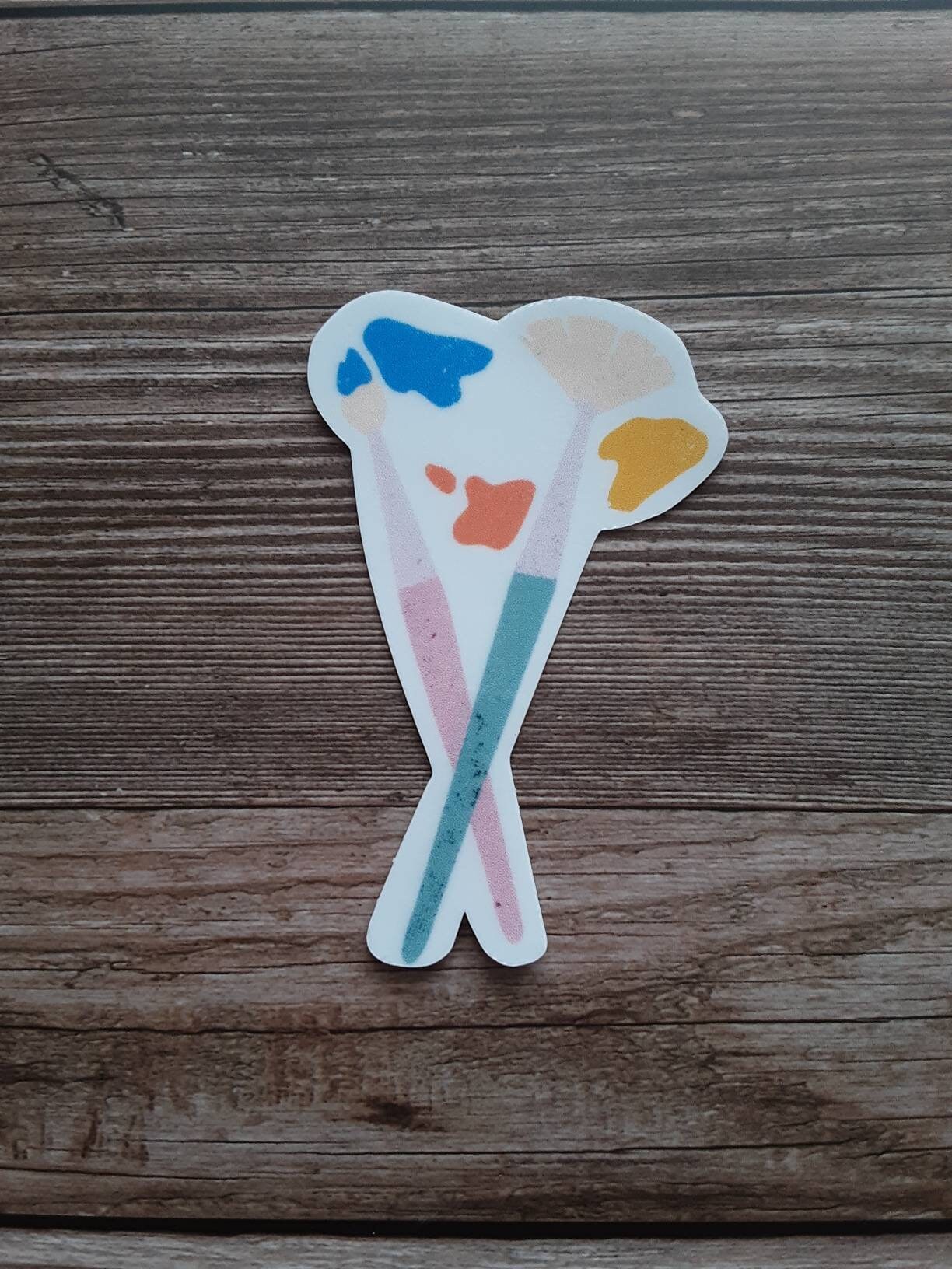 Paper Paper & Party Supplies Paint brush vinyl stickers Stickers etna ...