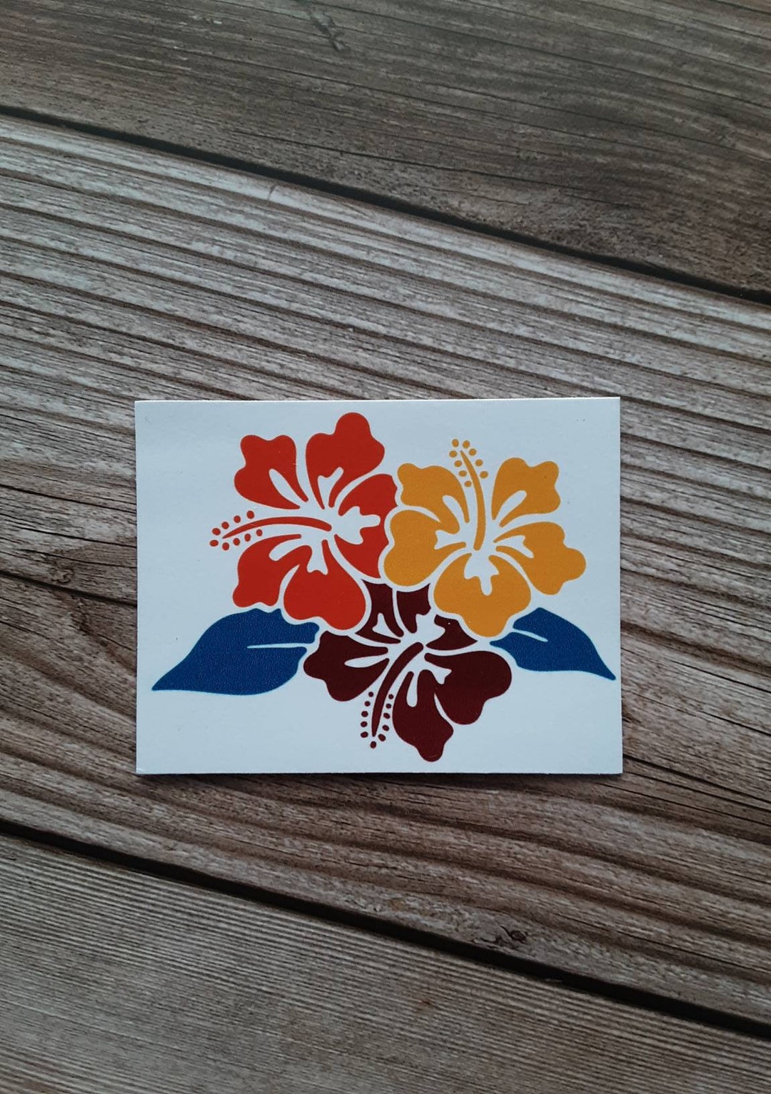 Flower Vinyl Stickers, Tropical Flower Stickers, Hawaiian Stickers. - Etsy