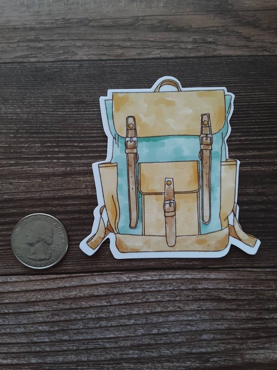 Stickers, Labels & Tags Paper Neutral Backpack Sticker Waterproof etna ...