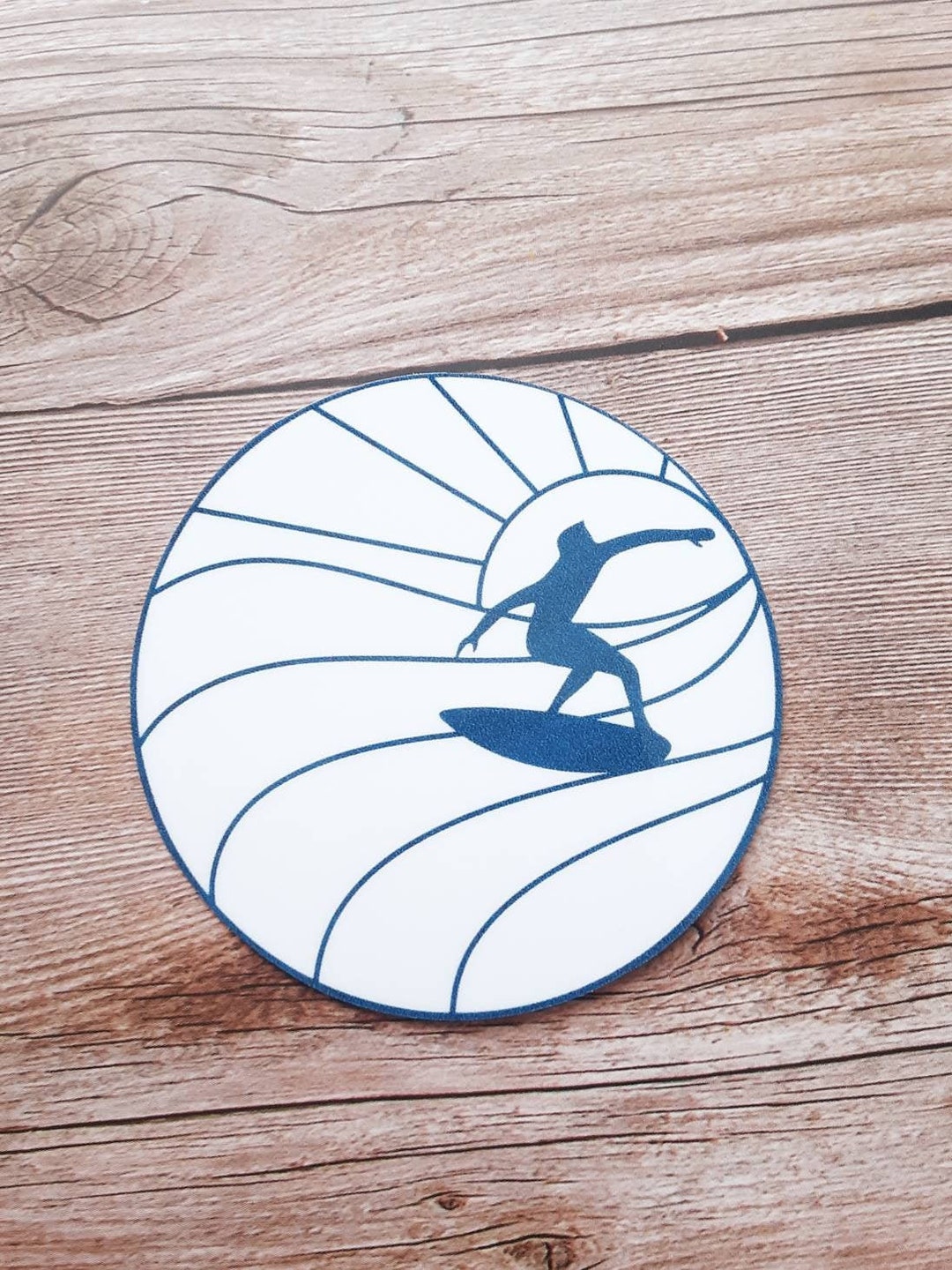 Surfing Waterproof Vinyl Sticker - Etsy